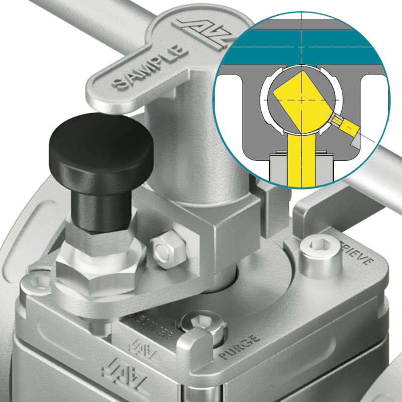 Contiflow Plug Valve Sampling System for pressureless and safe sampling