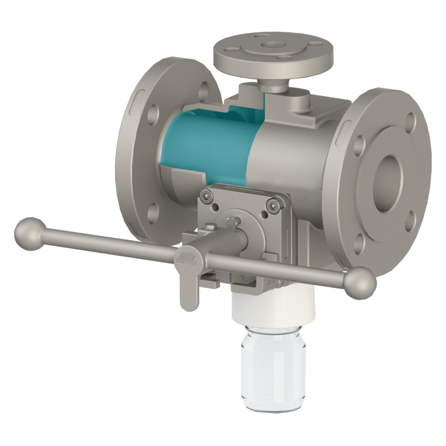 Contiflow Plug Valve Sampling System for pressureless and safe sampling